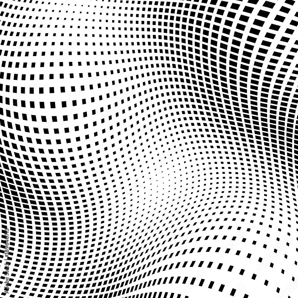 Distort Black Halftone Square Background. hand, kid, pattern, wallpaper ...