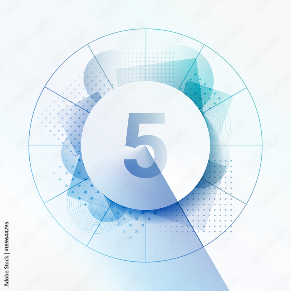 Design template with abstract background and geometrical shapes ...