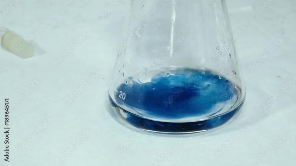 Mix the reagent with water in the measuring flask. Staining of the ...