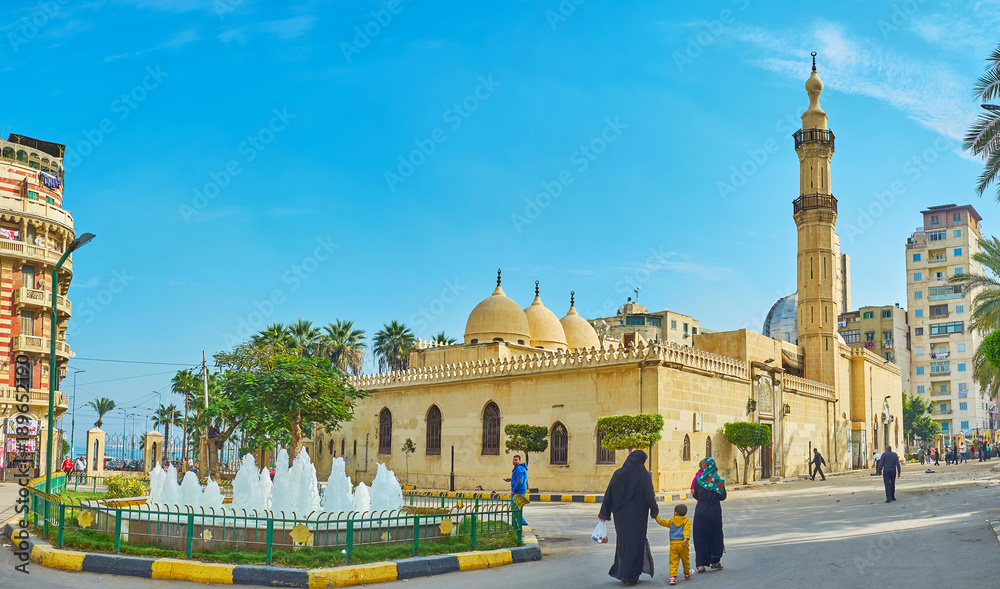 Imam Al Busiri mosque, Alexandria, Egypt Stock Photo | Adobe Stock