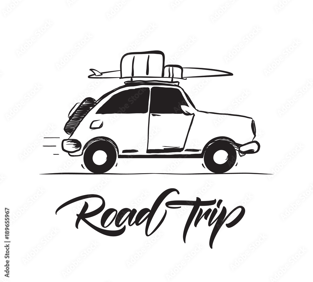 Road Trip Clip Art Car