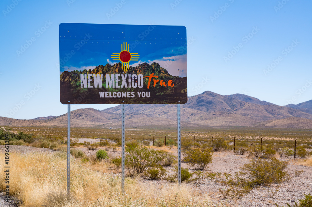 Welcome to New Mexico Sign Stock Photo | Adobe Stock