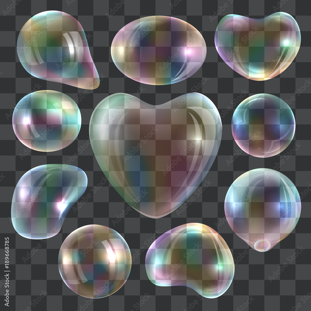 Poster Bubble blower mockup set, realistic style – Wall Art | UkPosters