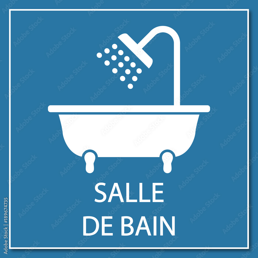 Logo salle de bain. Stock Vector | Adobe Stock