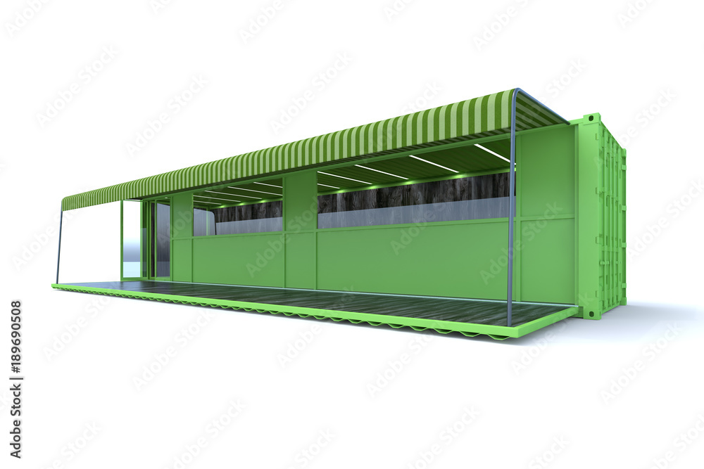 Container 3D rendering Stock Illustration | Adobe Stock