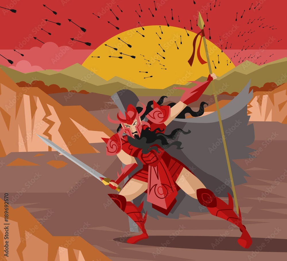 ares mars greek mythology god of war Stock Vector | Adobe Stock