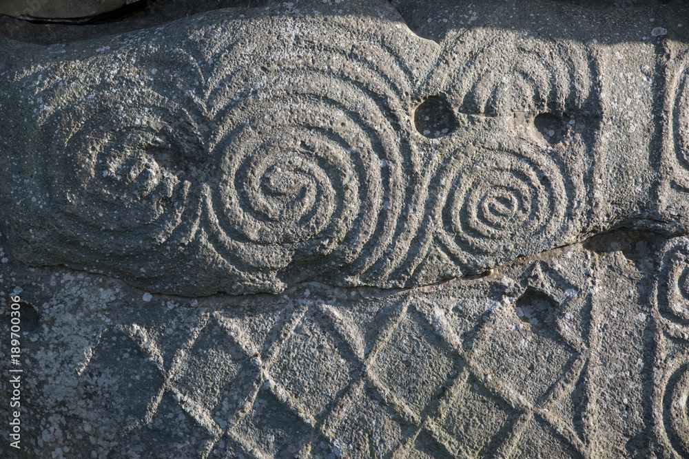 Neolithic age stone art carvings Stock Photo | Adobe Stock