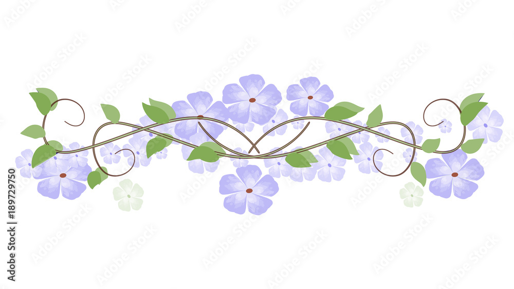 vector floral border.. Stock Vector | Adobe Stock