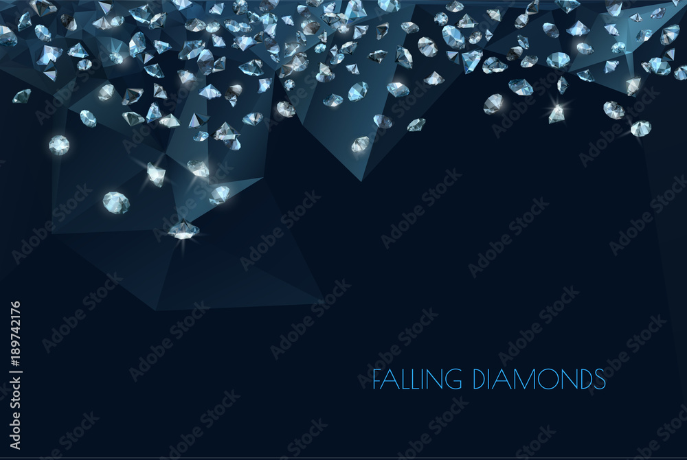 shiny diamonds background Stock Vector | Adobe Stock