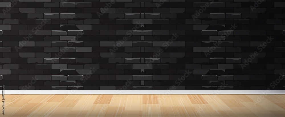 Wall and floor background. Wall and a wooden floor background. Vector ...