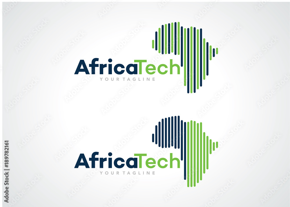 Africa Tech Logo Template Design Vector, Emblem, Design Concept ...