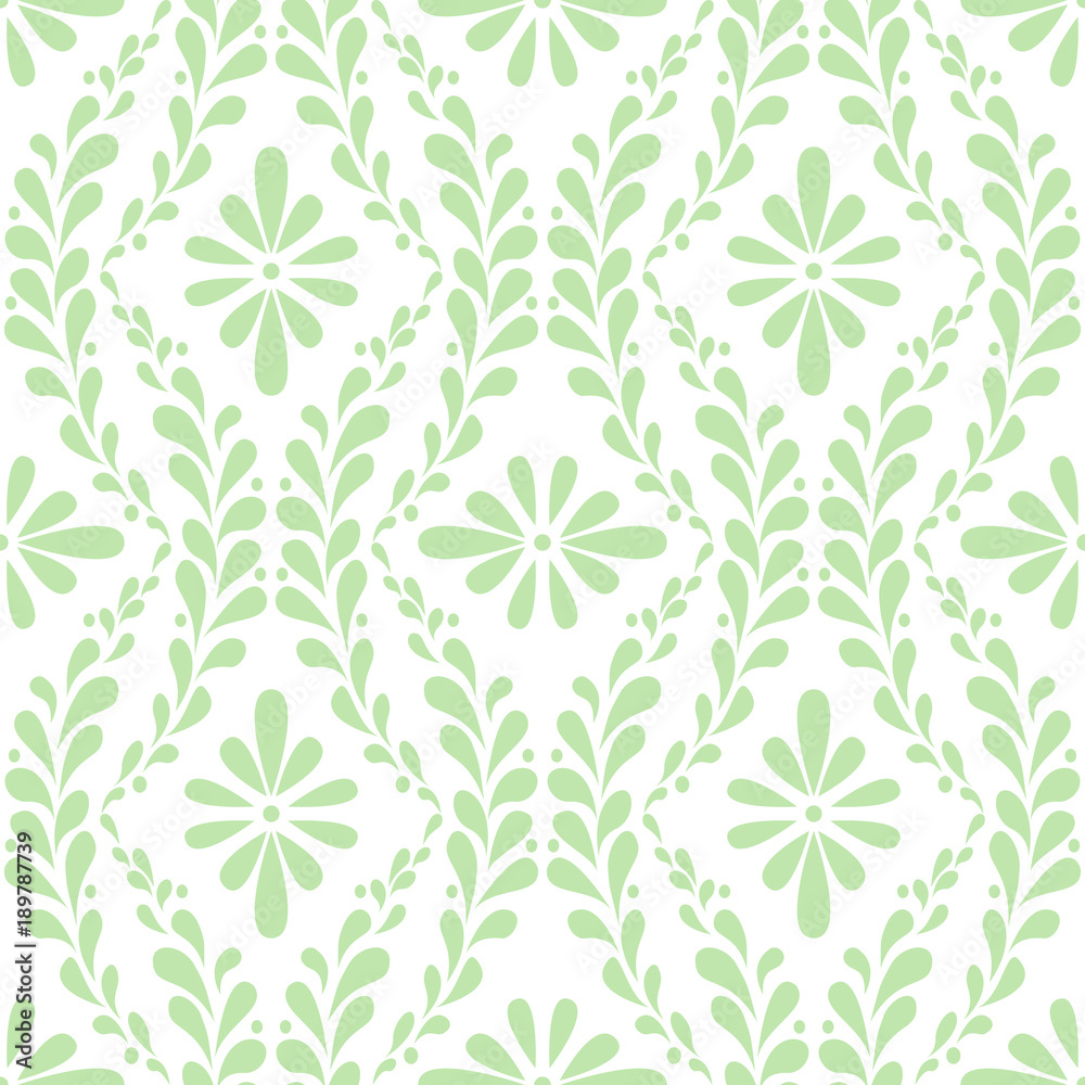 Wallpaper Pattern Modern Green