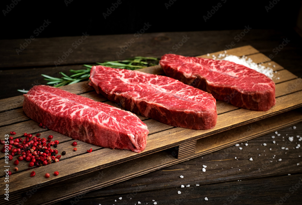 raw top blade steak Stock Photo | Adobe Stock