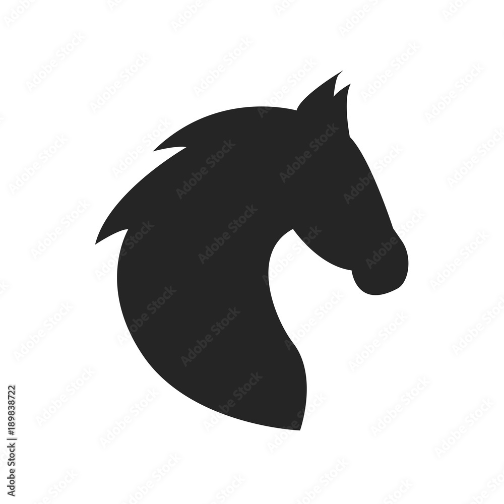 Horse head icon Stock Vector | Adobe Stock