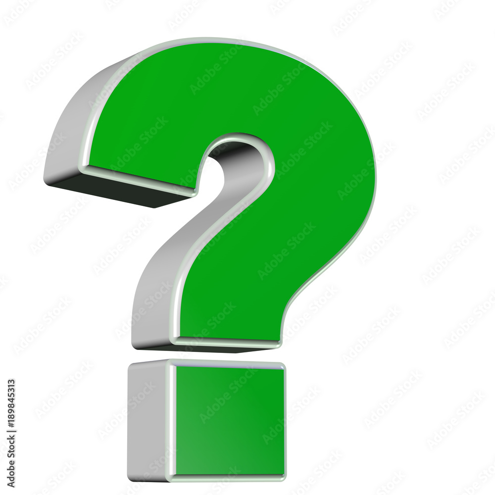 Grünes Fragezeichen Stock-Illustration | Adobe Stock