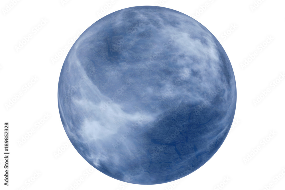 Planet Earth texture sphere cut out and isolated on a white background ...