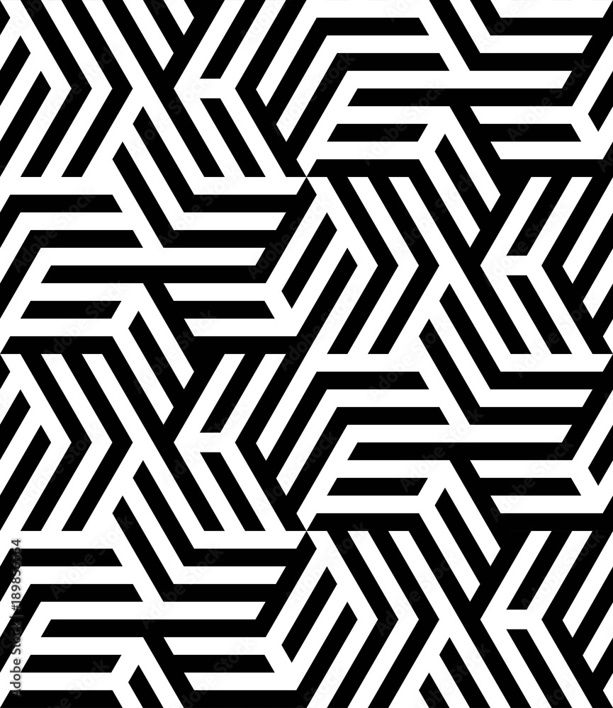 Vector seamless texture. Modern geometric background. Monochrome ...