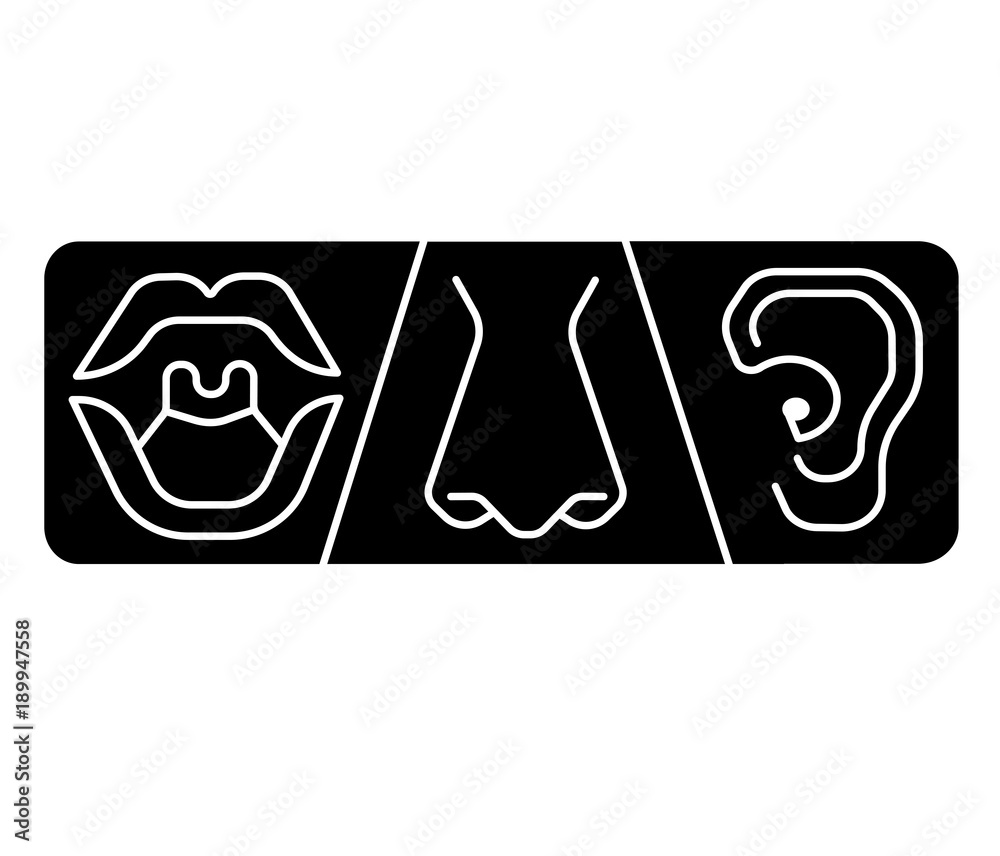 ENT logo template clinic.Otolaryngology Ear, nose, throat doctor ...