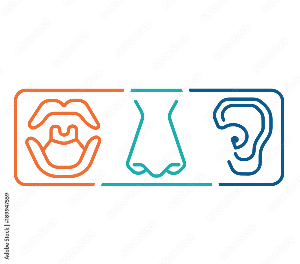 ENT logo template clinic.Otolaryngology Ear, nose, throat doctor ...