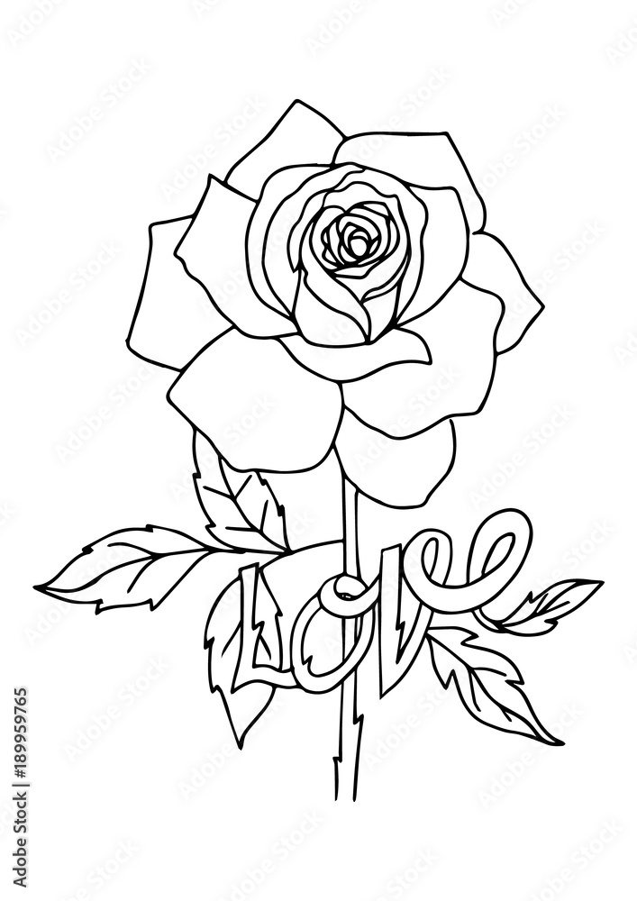 Victorian Roses Tattoos Words