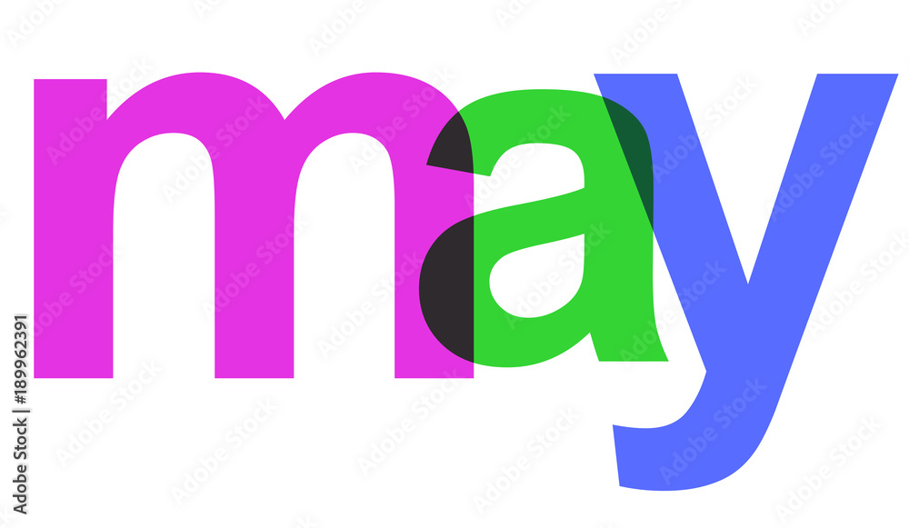 May colorful month of the year – stock vector vector de Stock | Adobe Stock