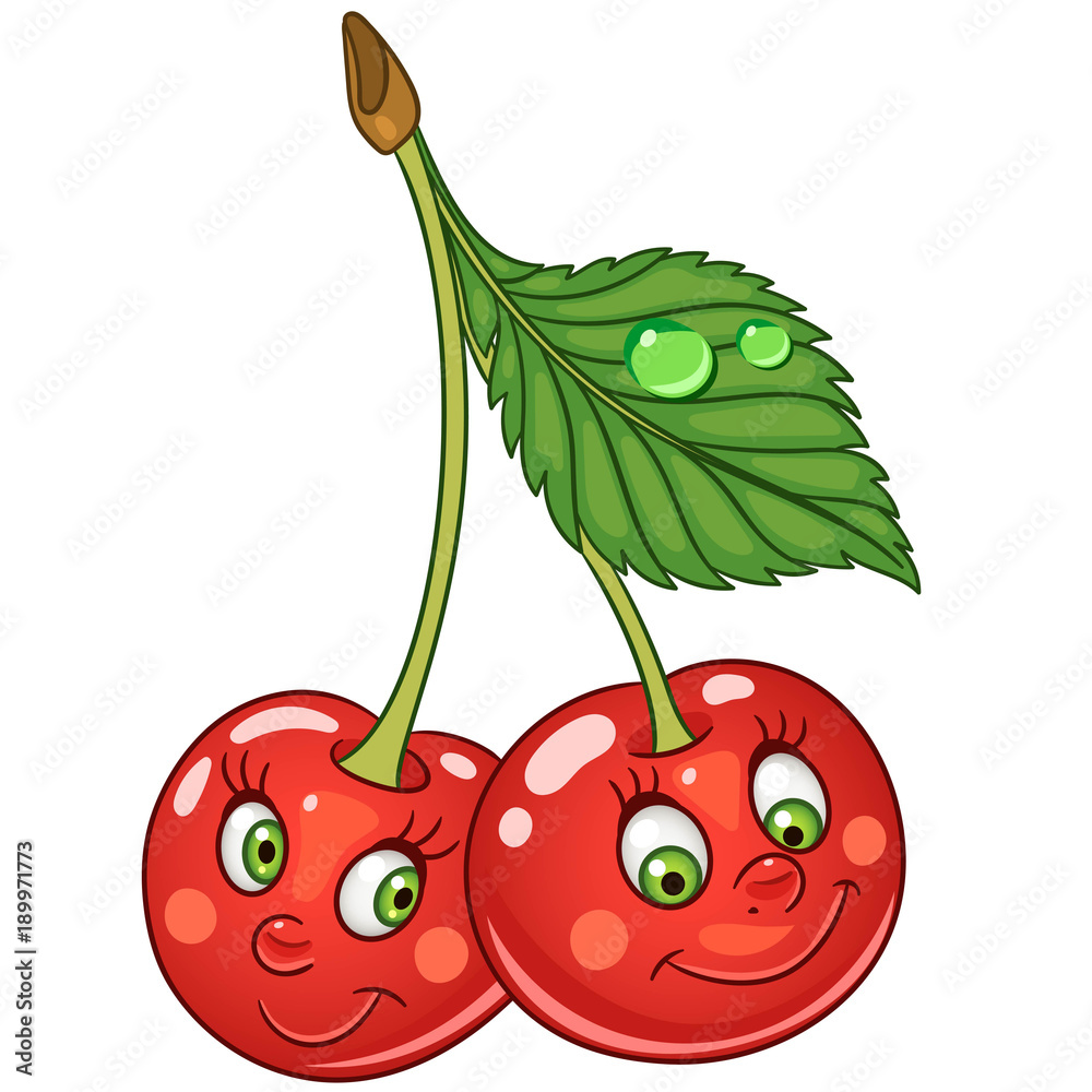 Happy Cherries Cartoon at Gerard Becker blog