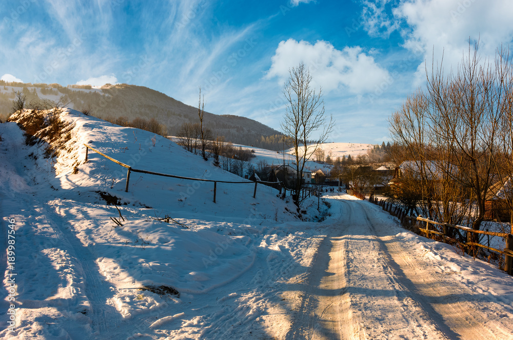 Beautiful Snowy Road