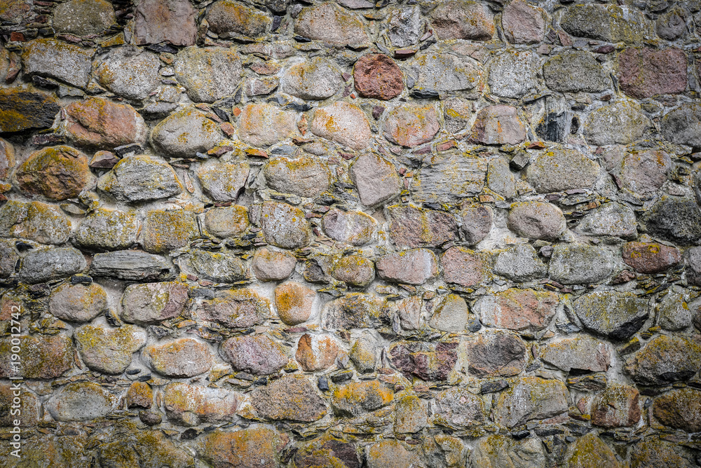 Part of ancient stone wall for background or texture. Beautiful old ...