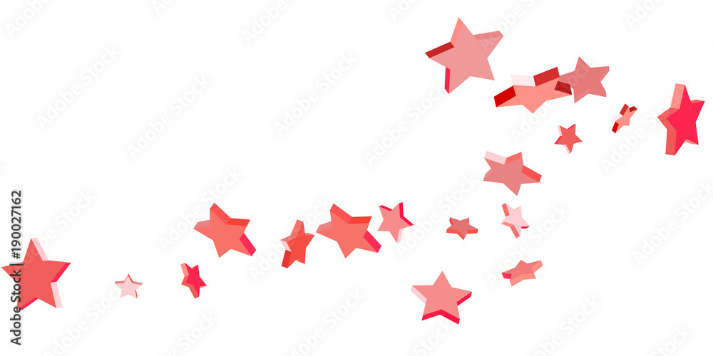 Falling stars on a white background Stock Vector | Adobe Stock