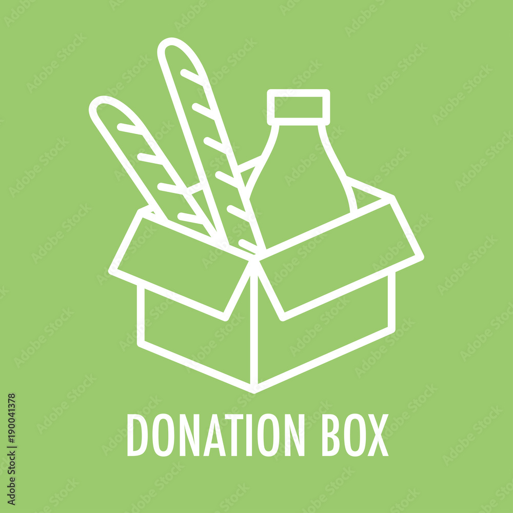 Donation banner template Stock Vector | Adobe Stock