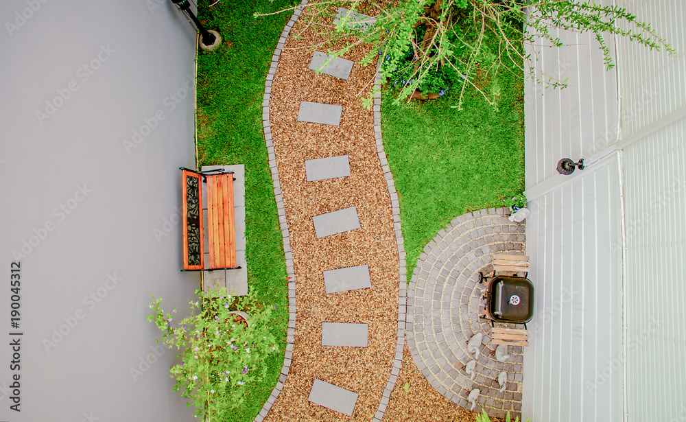 Winding Garden Path Clipart