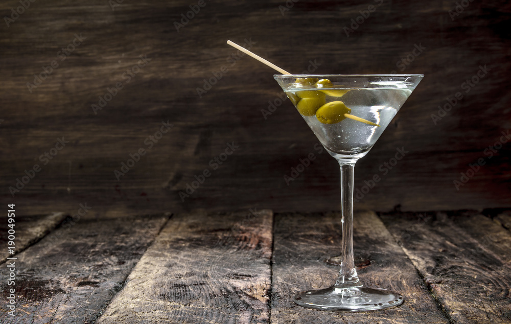 Martini with olives. Stock Photo | Adobe Stock