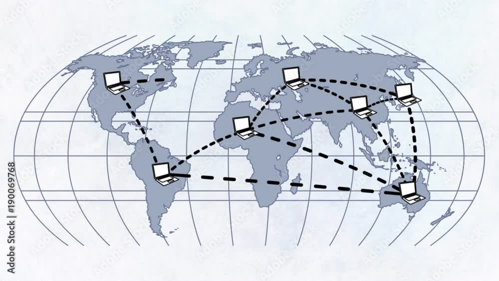 Map of International Cooperation. Map, scheme of cooperation between ...