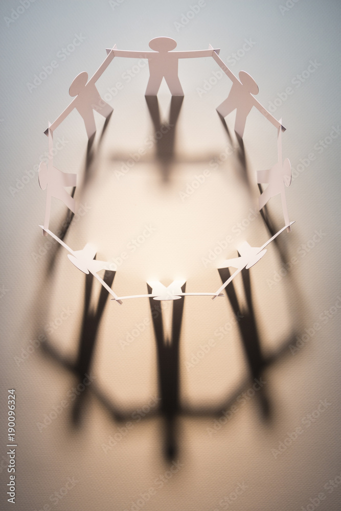 teamwork of big team in light Stock Photo | Adobe Stock