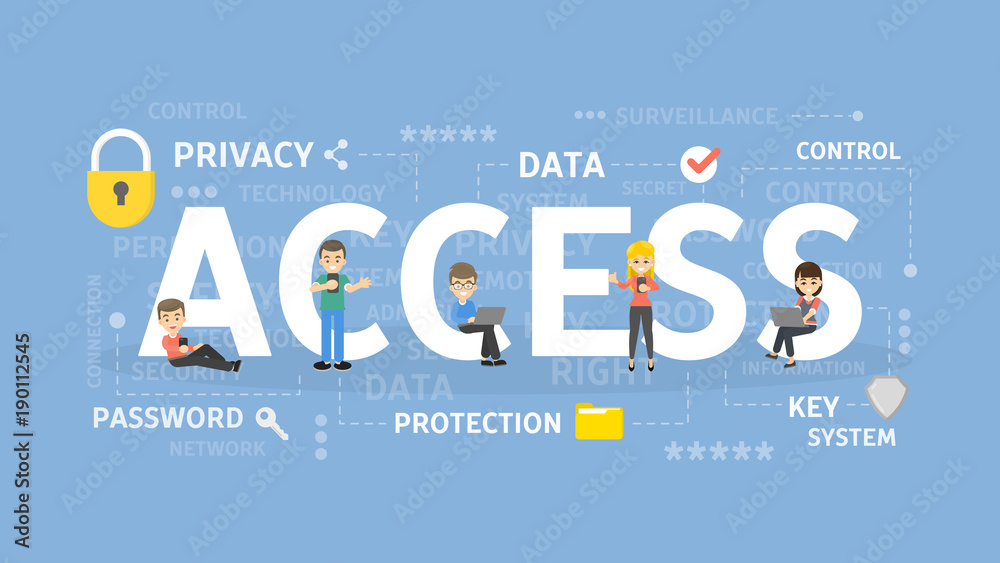 Access concept illustration. Stock Vector | Adobe Stock