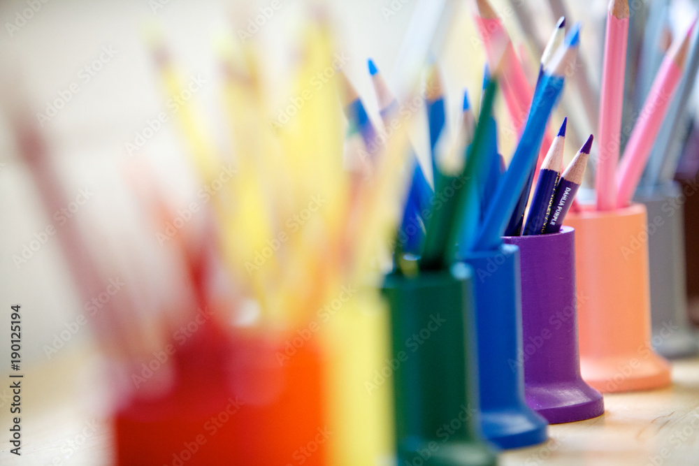 colorful pens Stock Photo | Adobe Stock