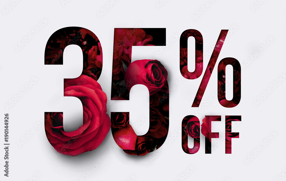 35% off discount promotion sale Brilliant poster, banner, ads. Precious ...