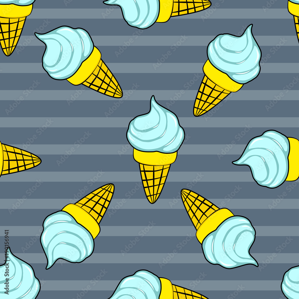 Cute Ice Cream Pattern
