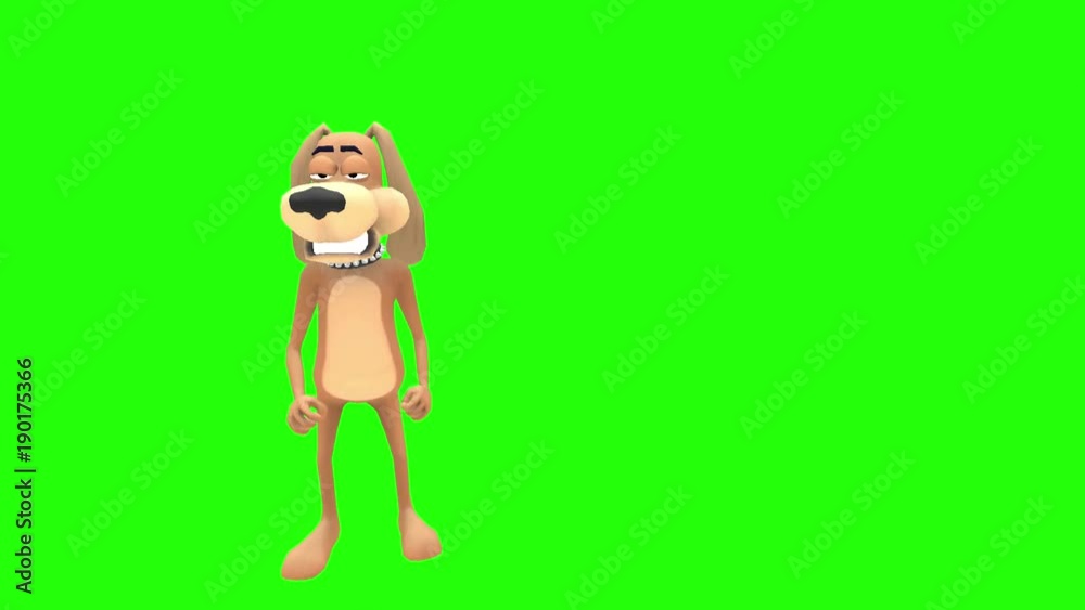 Mad angry animated dog hound canine pooch mutt cartoon character ...