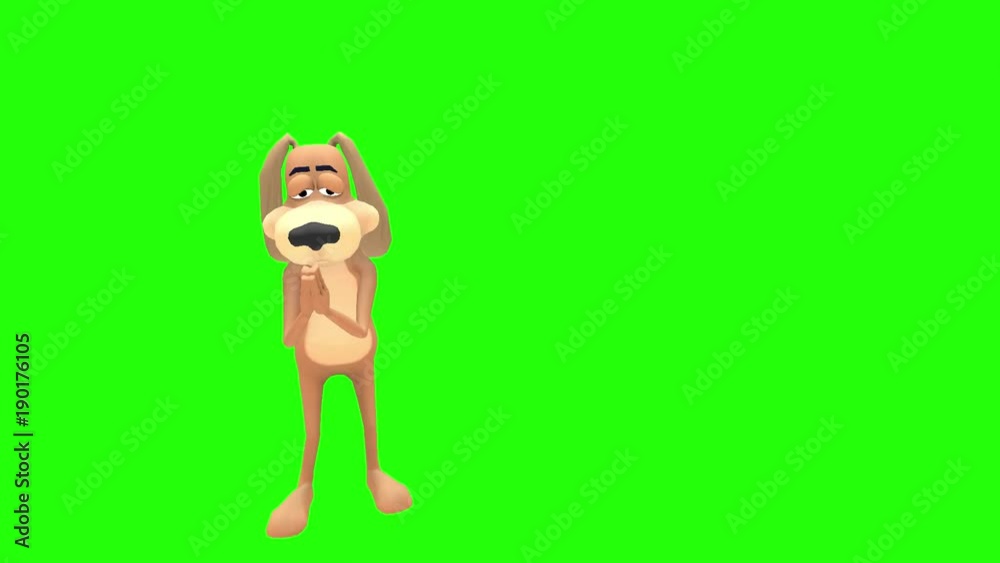 Sad depressed lonely animated cartoon dog hound canine pooch mutt ...