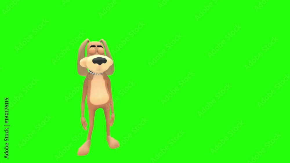 Sad depressed lonely animated cartoon dog hound canine pooch mutt ...