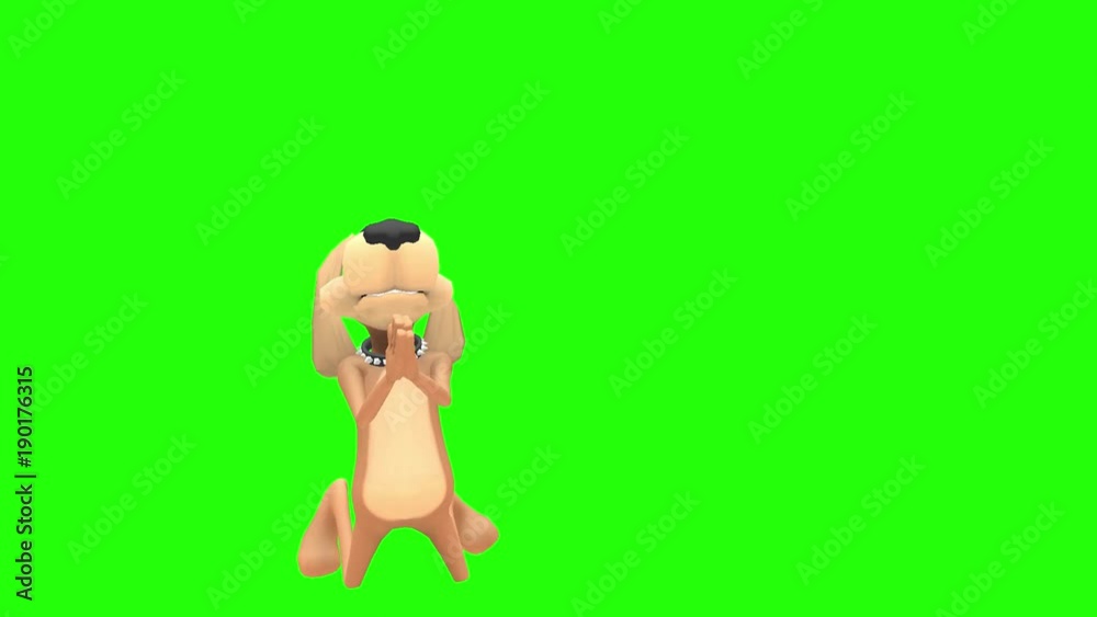 Scared nervous frightened fearful animated cartoon dog hound canine ...