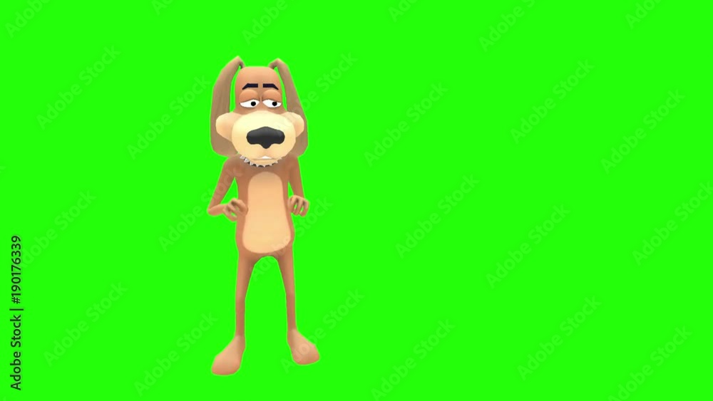 Scared nervous frightened fearful animated cartoon dog hound canine ...