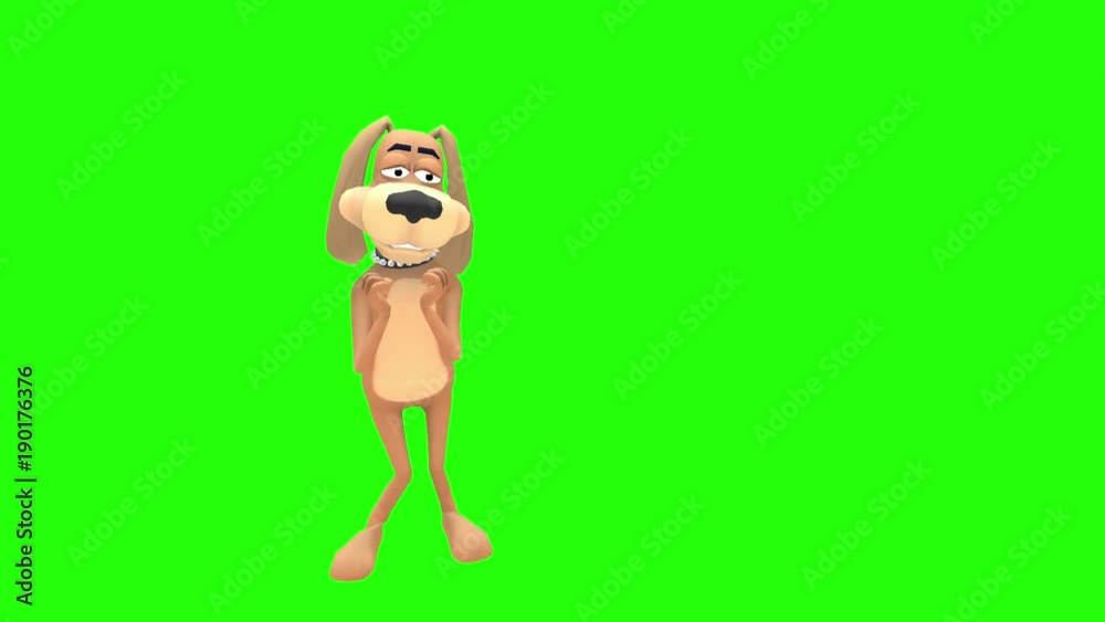 Scared nervous frightened fearful animated cartoon dog hound canine ...