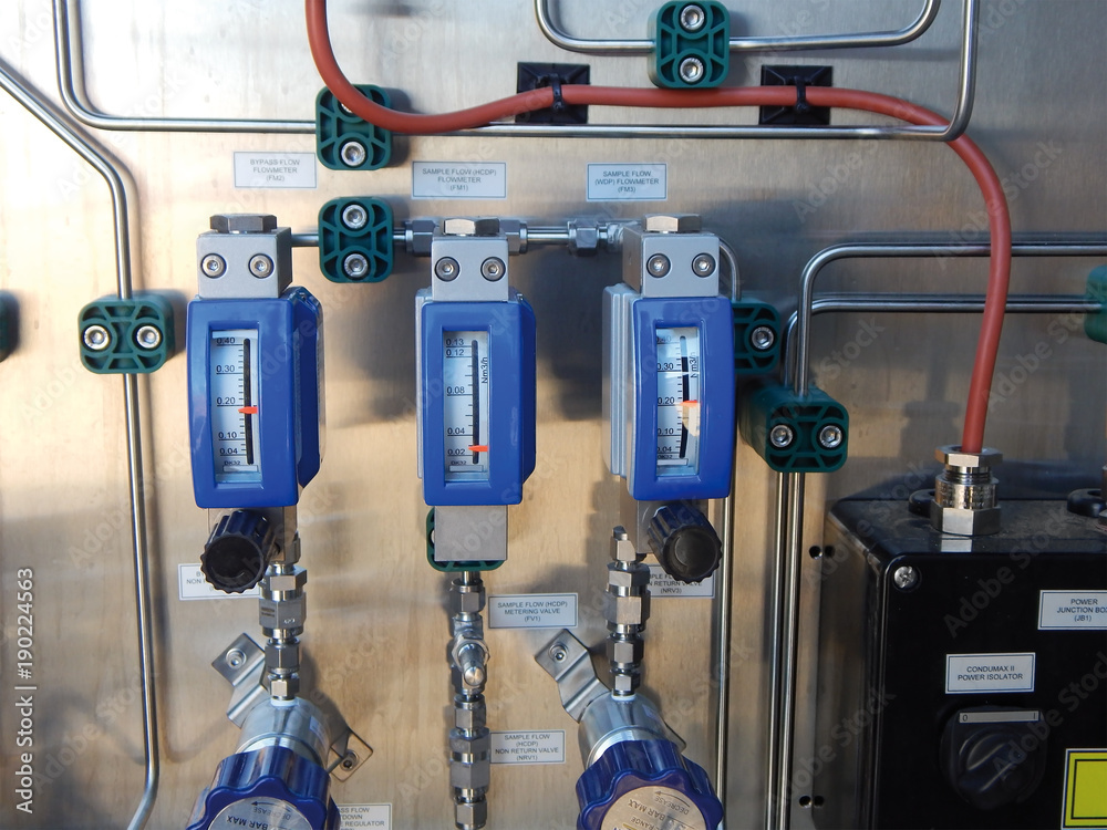 Gas sampler cabinet. Stock Photo | Adobe Stock