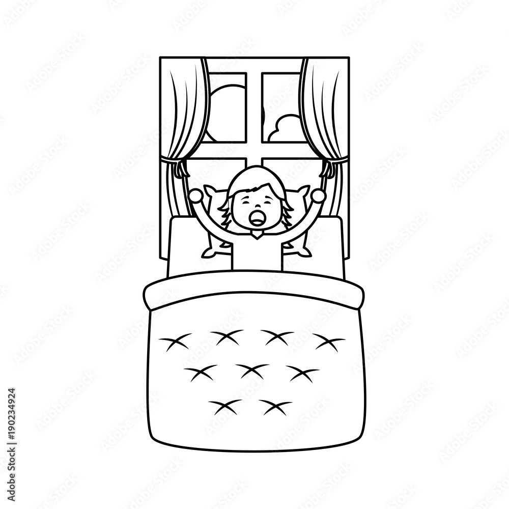Wake Up Clipart Black And White