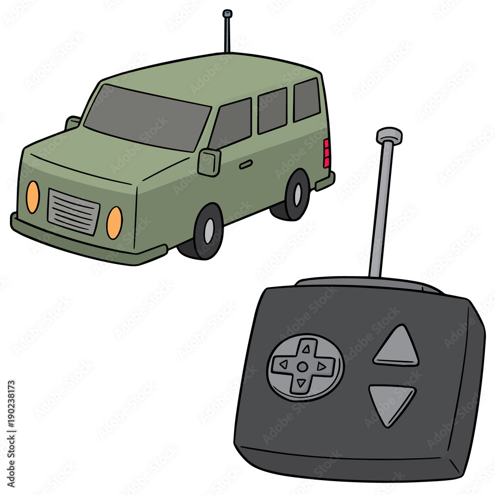 vector set of remote control car Stock Vector | Adobe Stock