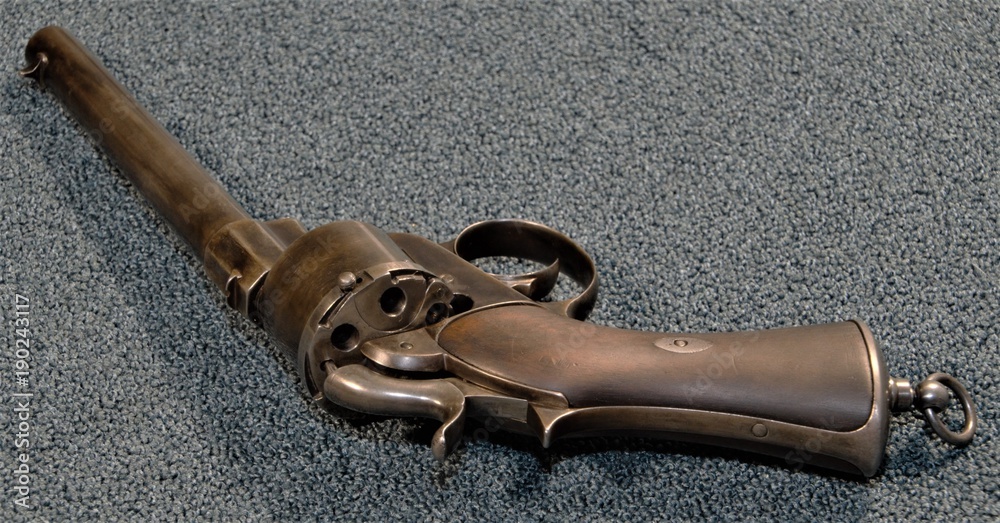 Antique civil war revolver Raphael Perrin Stock Photo | Adobe Stock