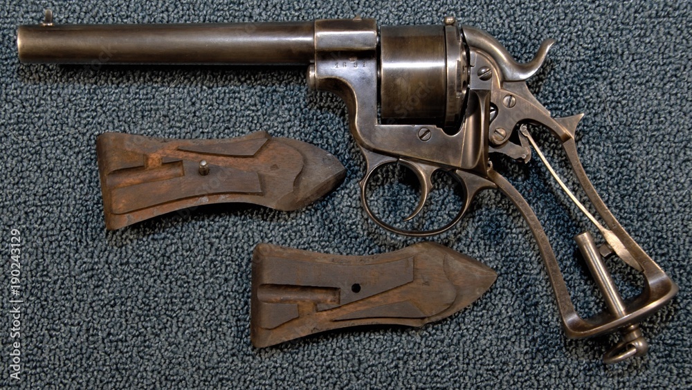 Antique civil war revolver Raphael Perrin Stock Photo | Adobe Stock