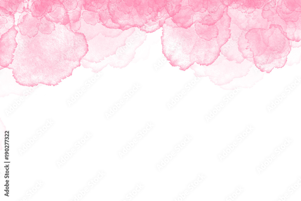 Pink, red and flesh coloured watercolour borders and backgrounds Stock ...